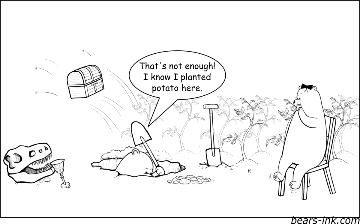 Potato bear – Bears Ink Comics